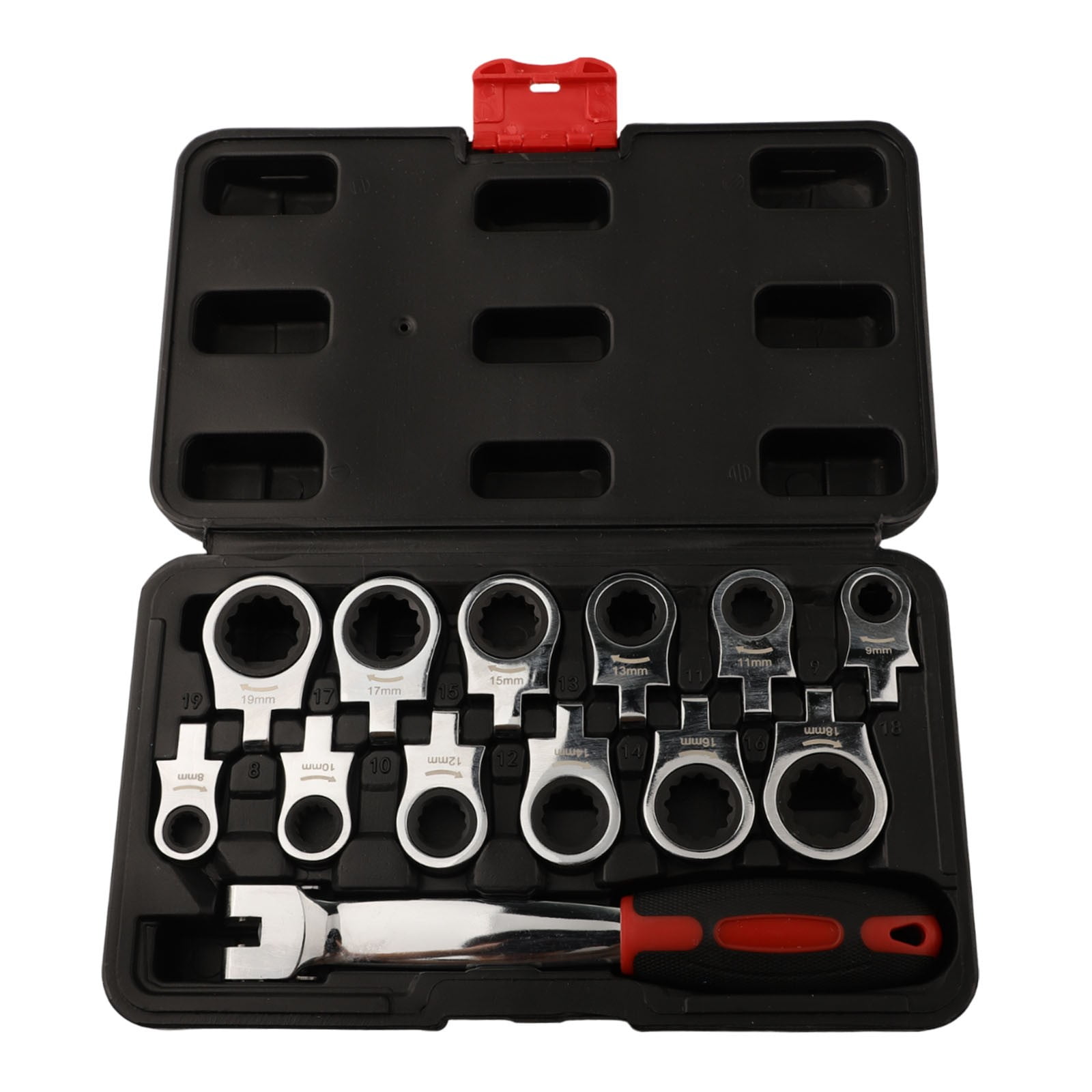 Ratchet Wrench Tool In The Toolbox Metal Construction Multiple ...