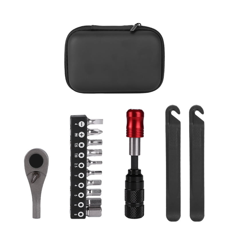 Ratchet Wrench Tool Set Socket Multi-Function Repair Box Mountain Bike ...