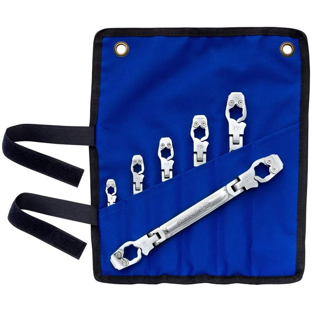 Ratcheting Flare Nut Brake Line Wrench Metric Double Flex Set Of 6