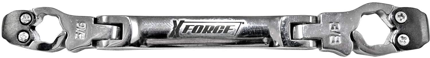 Ratcheting Flare Nut Brake Line Wrench Sae Double Flex 5 16 3 8