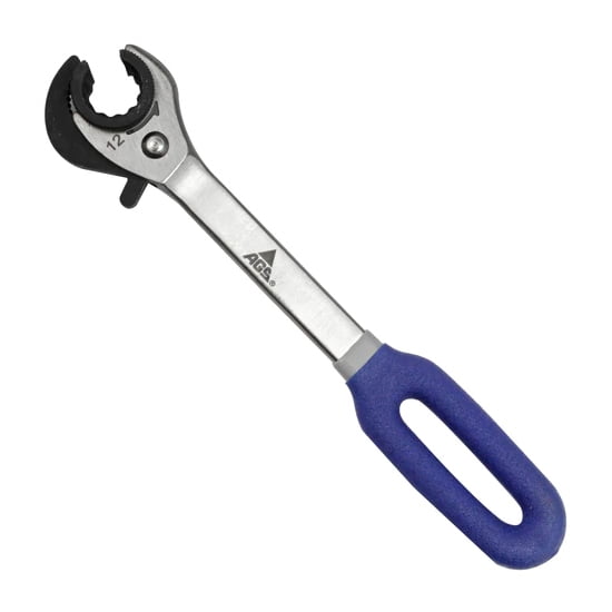 Ratcheting Line Wrench, No-Slip, Stainless/Chromoly, Metric 12mm ...
