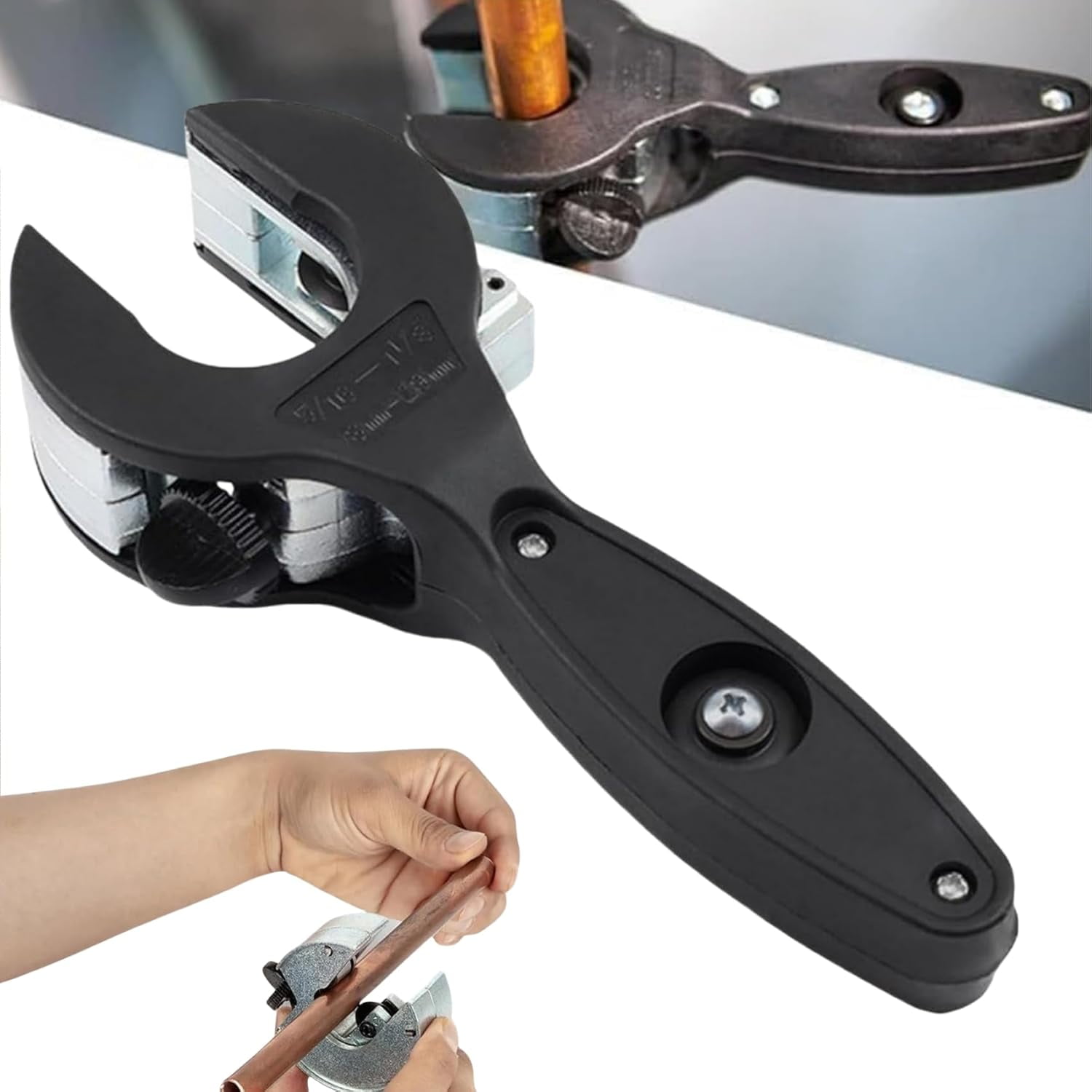 Ratcheting Pipe Cutter, New Upgraded Ratcheting Copper Pipe Cutter, 2 ...
