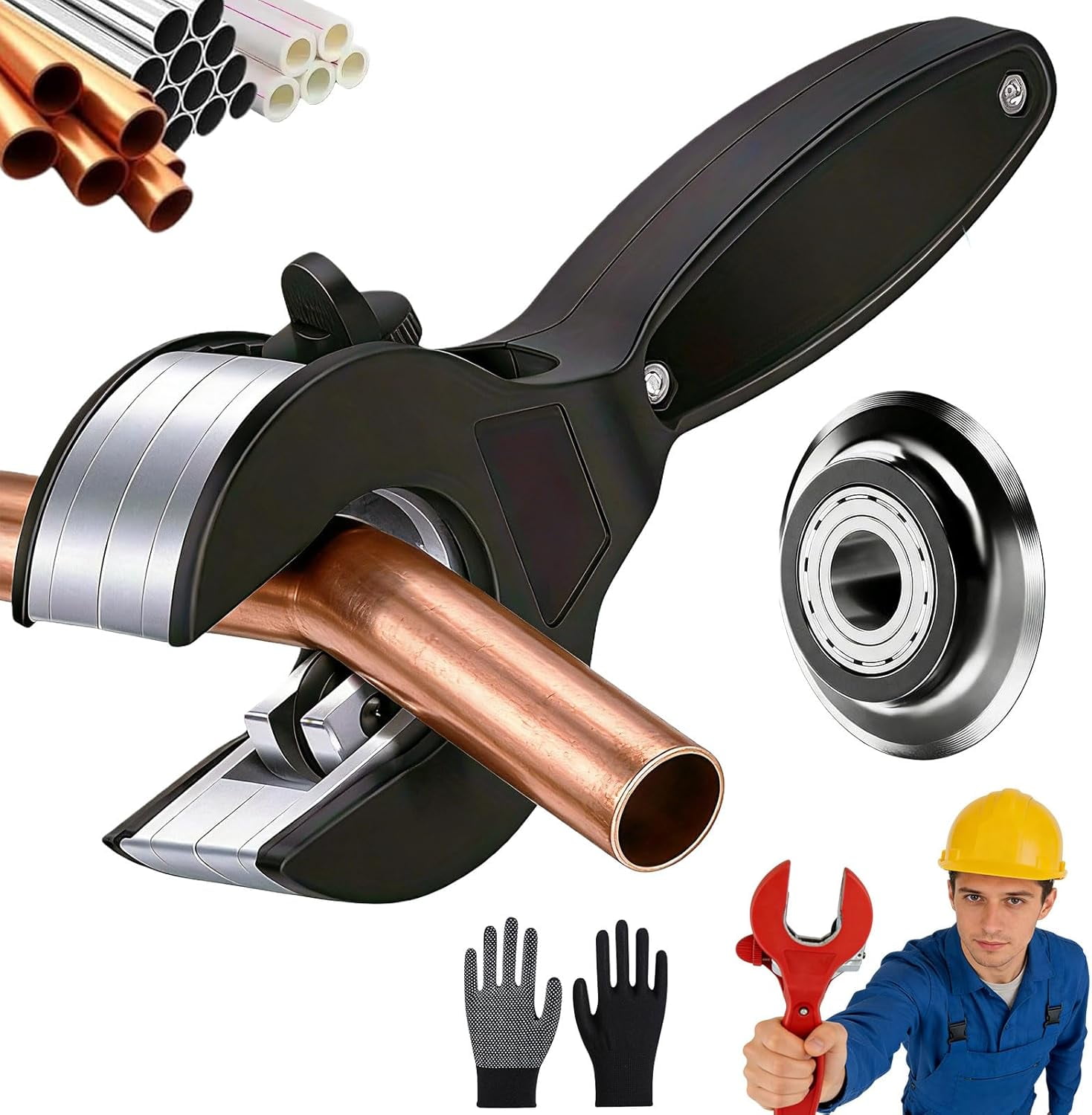 Ratcheting Pipe Cutter Tool, 2026 Upgraded Ratchet-type Pipe Cutter, 2 ...