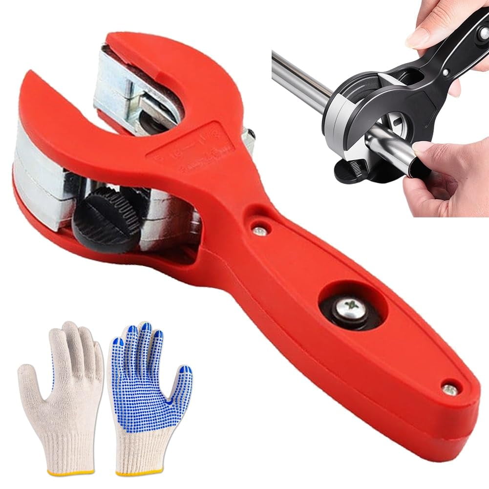 Ratcheting Pipe Cutter Tool, Ratchet-Type One-Hand Fast Pipe Cutting ...