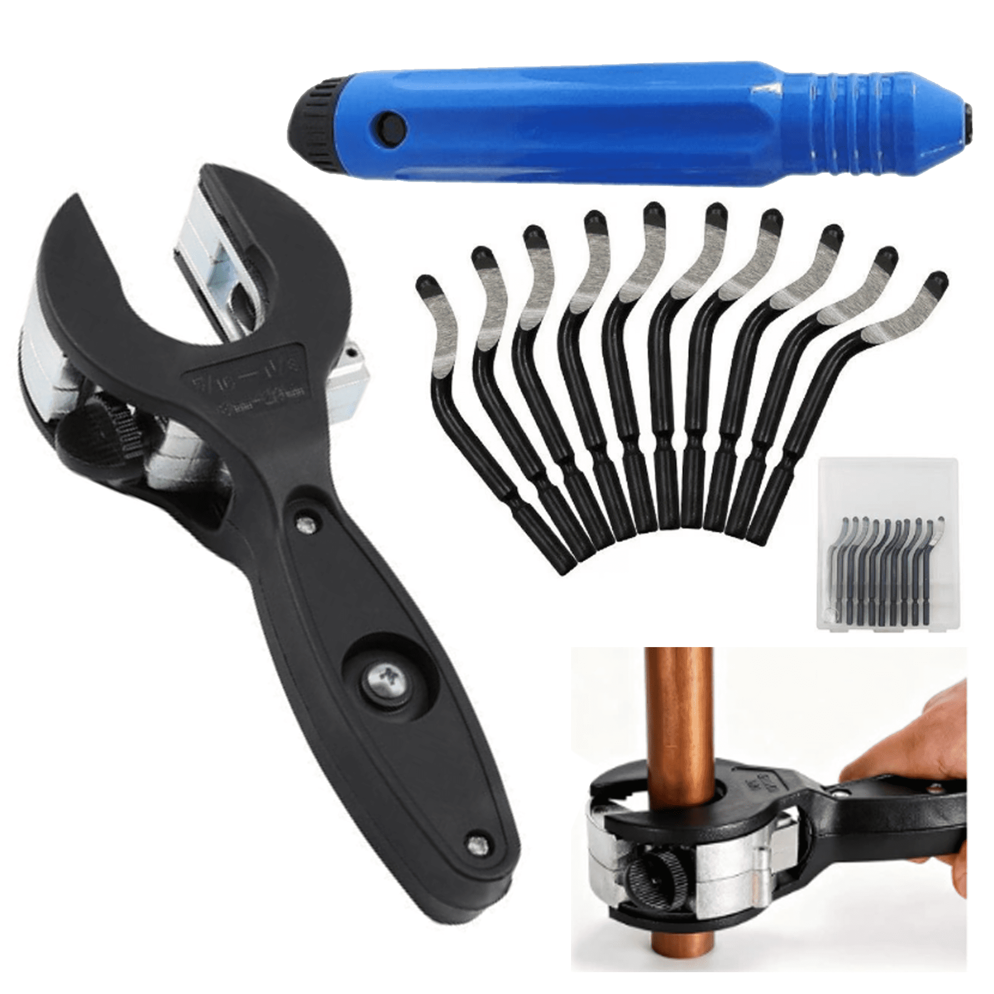 Ratcheting Tube Cutter, Cuts 0.31 to 1.14 Inch Outer Diameter Tubes ...