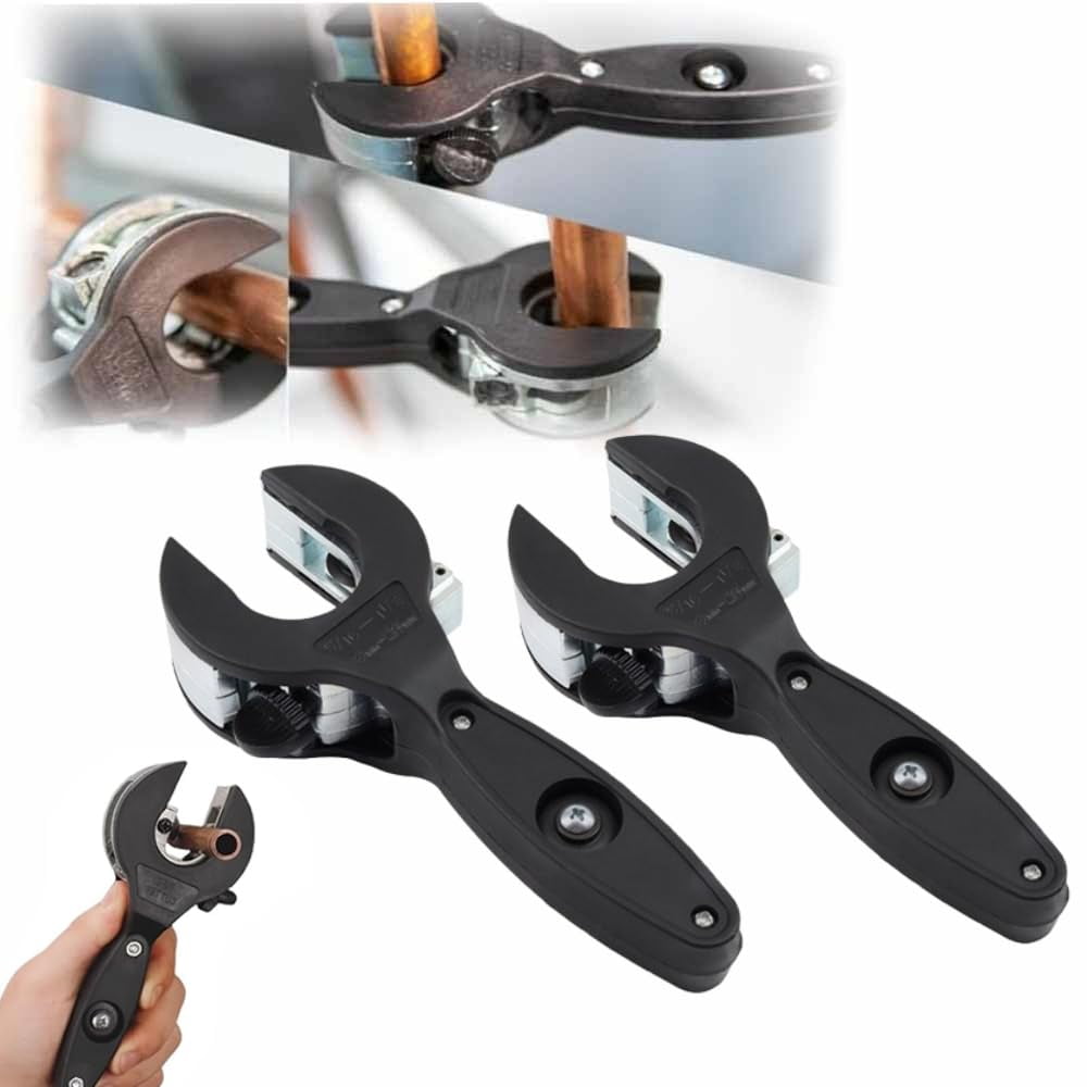 Ratcheting Tubing Cutter, 2 in 1 Close Quarters Tube Compact Cutter ...