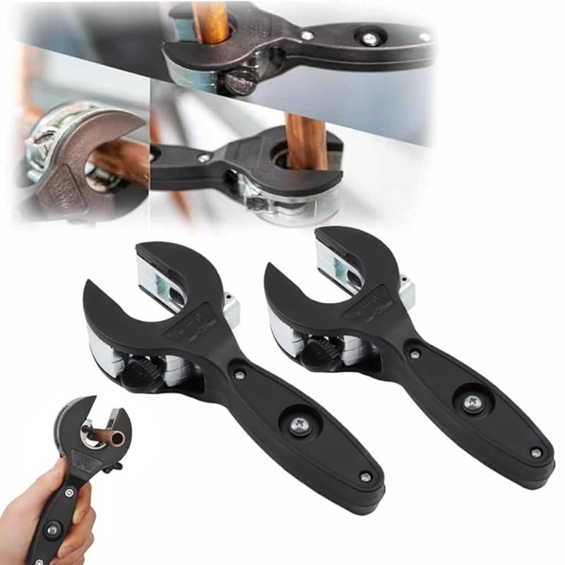 Ratcheting Tubing Cutter, 2 in 1 Close Quarters Tube Compact Cutter ...