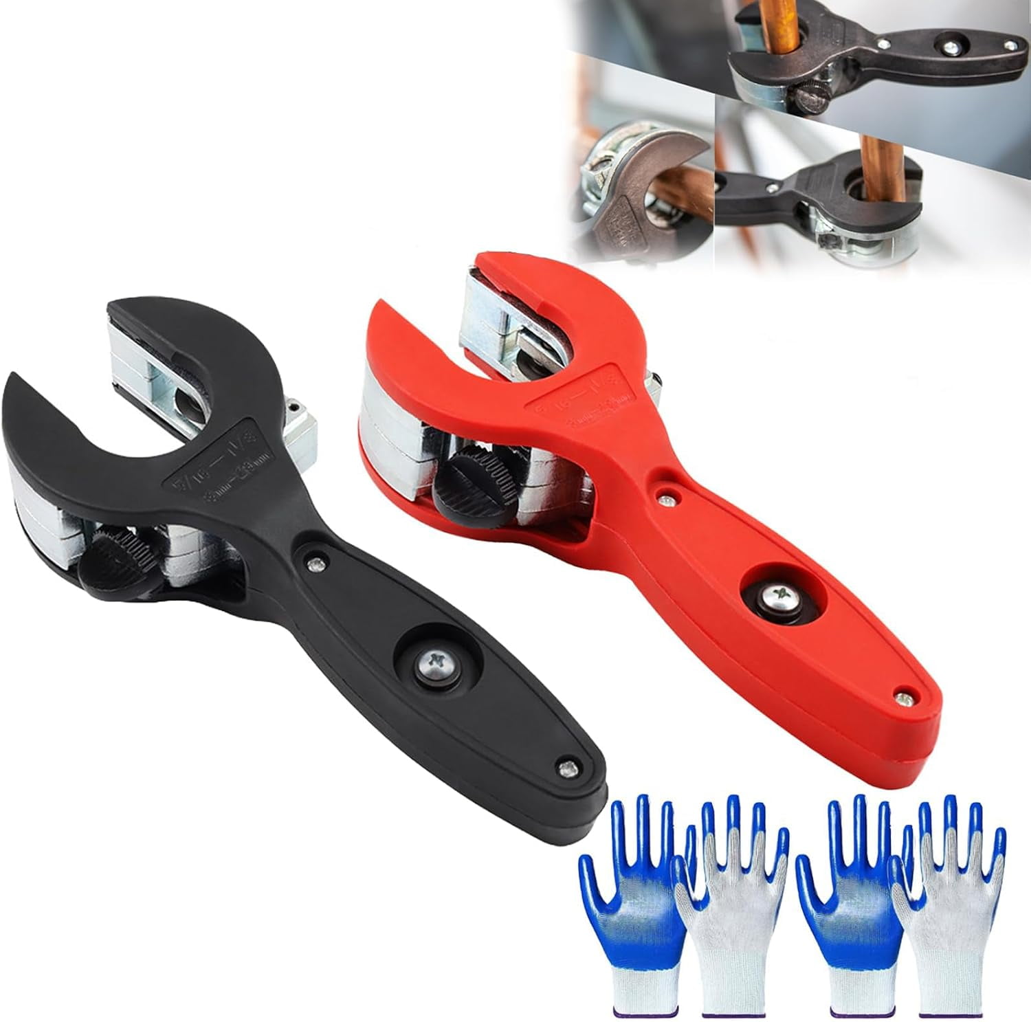Ratcheting Tubing Cutter, 2 in 1 Close Quarters Tube Compact Cutter ...