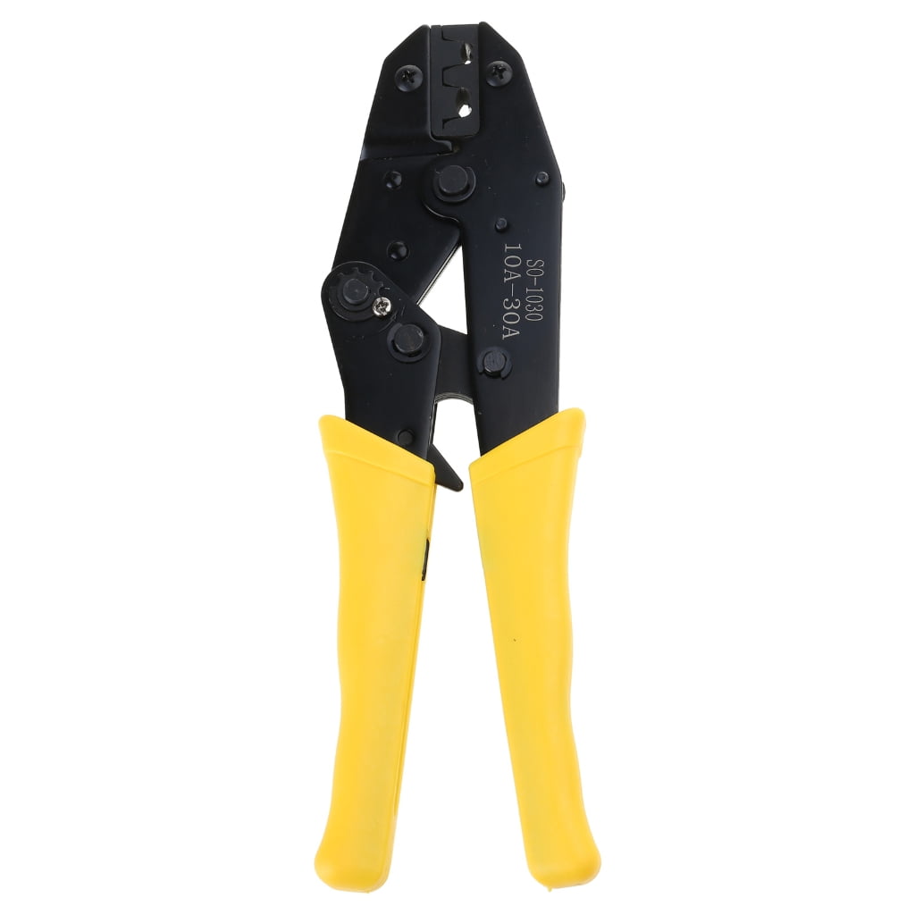 Ratcheting Wire Terminal Crimper Tool for Insulated Terminals Fixed Jaw ...