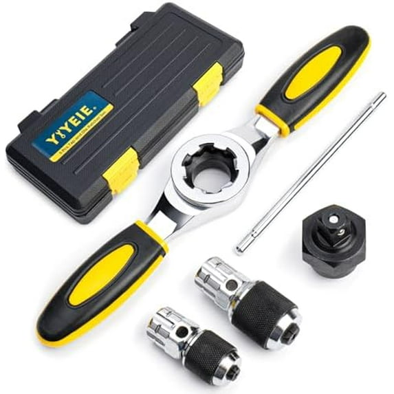 Ratcheting and Die Handle, 5PC Handle Tool with Ratchet Socket ...