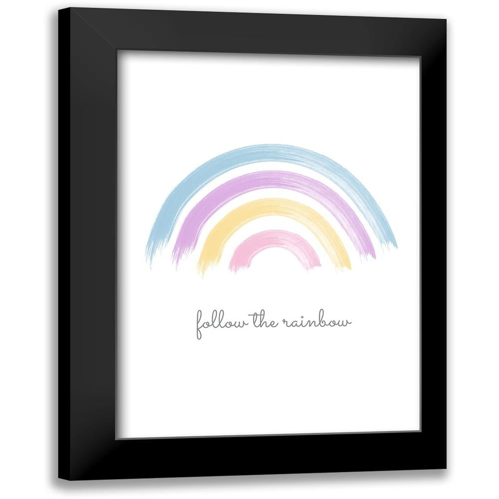 Ratcliffe, Tiffany 11x14 Black Modern Framed Museum Art Print Titled - Follow the Rainbow ...
