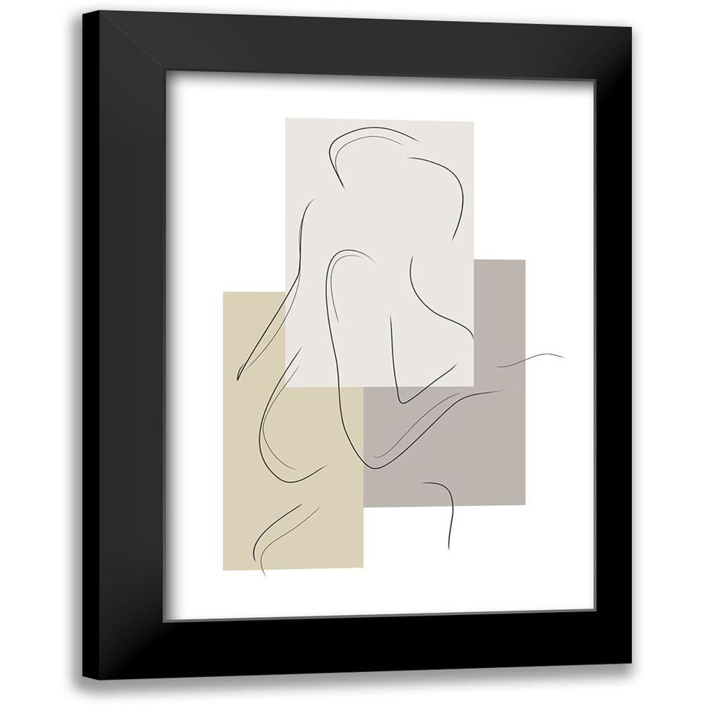 Ratcliffe, Tiffany 11x14 Black Modern Framed Museum Art Print Titled - Geometric Figure ...