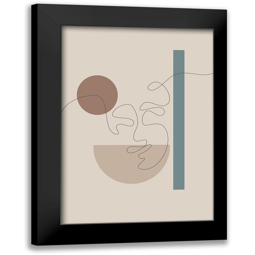 Ratcliffe, Tiffany 11x14 Black Modern Framed Museum Art Print Titled - Shapes and Faces No.1 ...