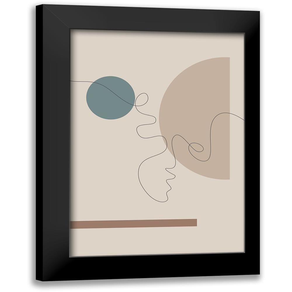 Ratcliffe, Tiffany 11x14 Black Modern Framed Museum Art Print Titled - Shapes and Faces No.2 ...
