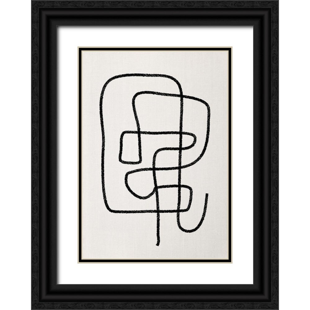 Ratcliffe, Tiffany 11x14 Black Ornate Wood Framed with Double Matting Museum Art Print Titled ...