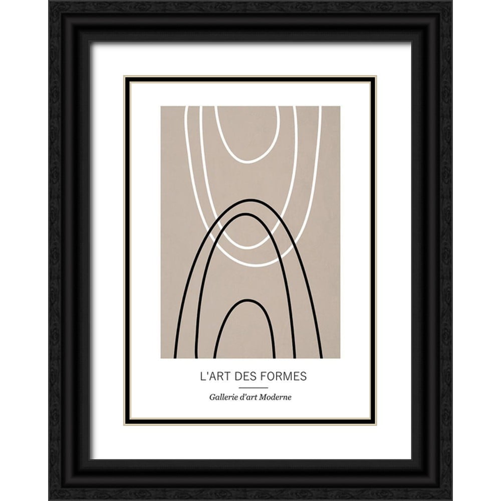 Ratcliffe, Tiffany 11x14 Black Ornate Wood Framed with Double Matting Museum Art Print Titled ...