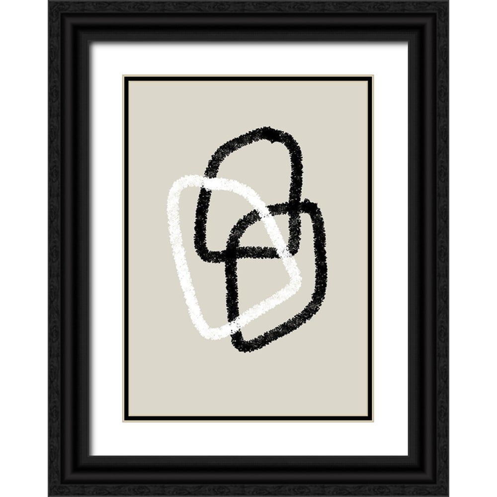 Ratcliffe, Tiffany 11x14 Black Ornate Wood Framed with Double Matting Museum Art Print Titled ...