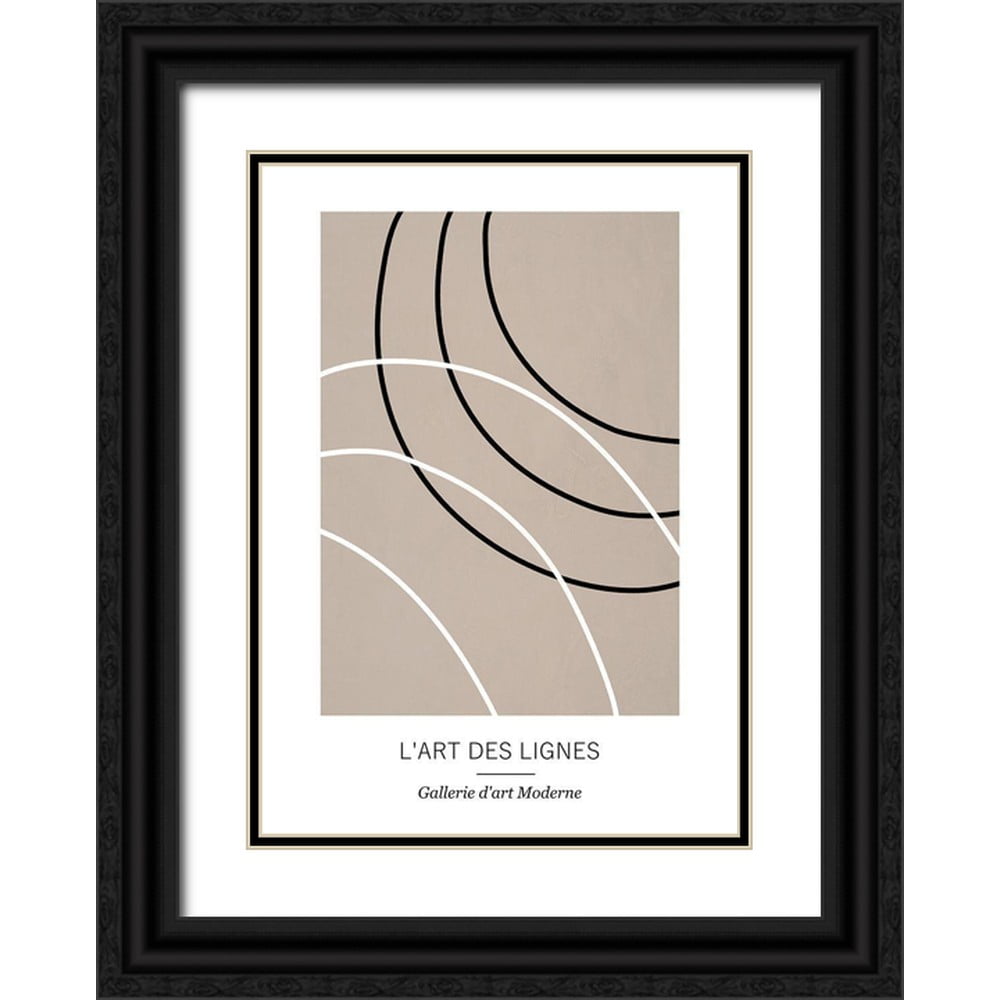 Ratcliffe, Tiffany 11x14 Black Ornate Wood Framed with Double Matting Museum Art Print Titled ...