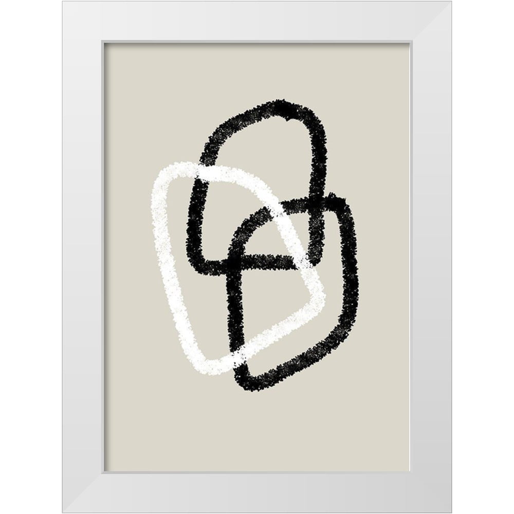 Ratcliffe, Tiffany 11x14 White Modern Wood Framed Museum Art Print Titled - Interlock No.1 ...