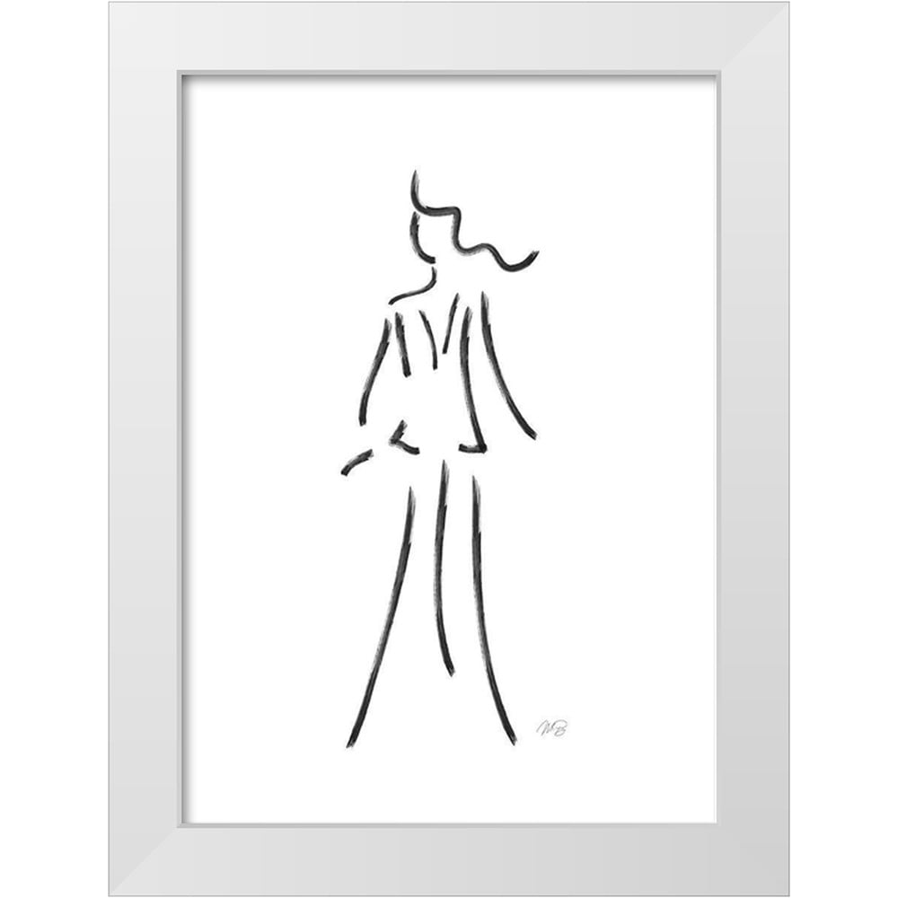 Ratcliffe, Tiffany 11x14 White Modern Wood Framed Museum Art Print Titled - Simple Sketch - Yves ...