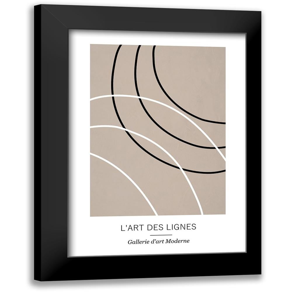 Ratcliffe, Tiffany 14x18 Black Modern Framed Museum Art Print Titled - Lignes - Walmart.com