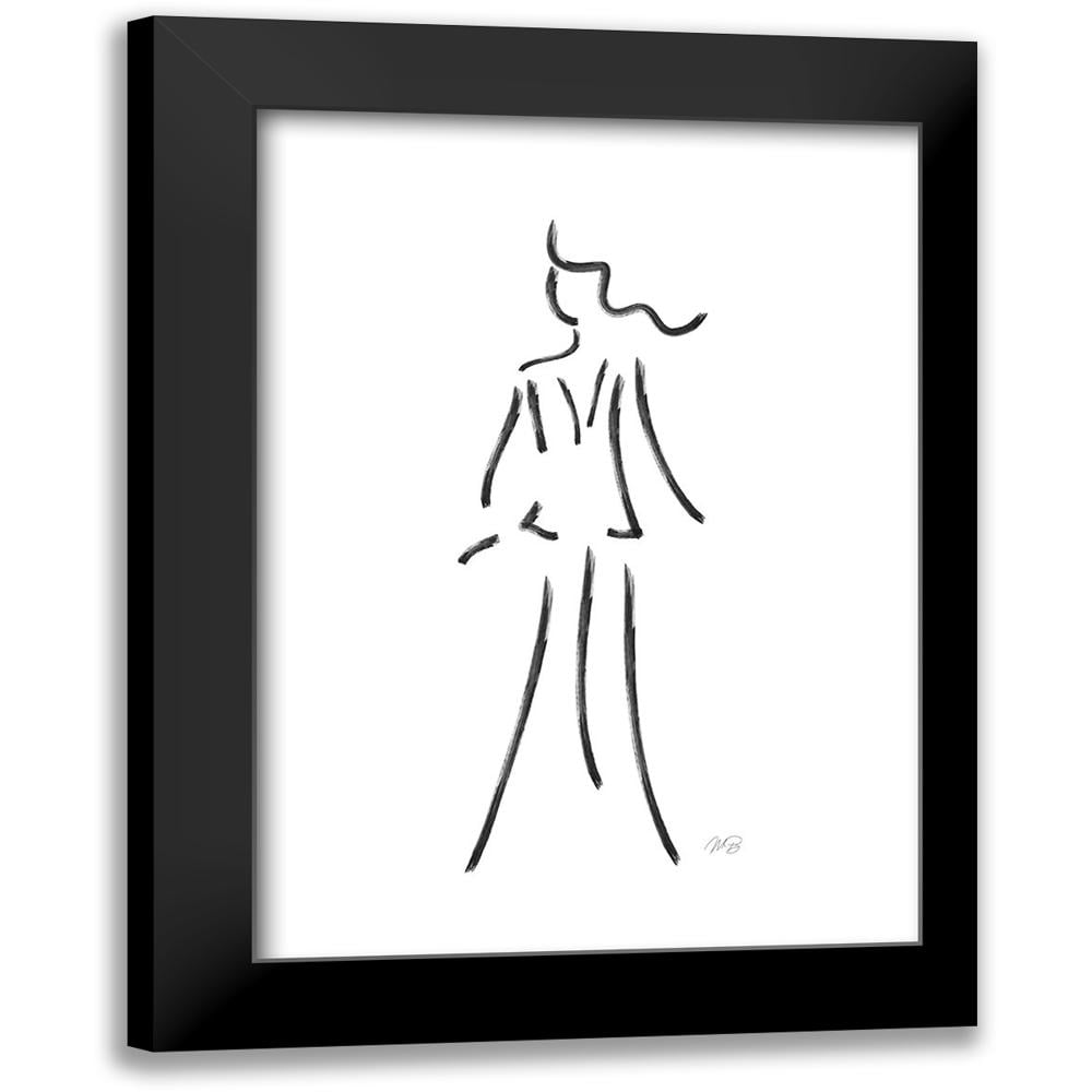 Ratcliffe, Tiffany 14x18 Black Modern Framed Museum Art Print Titled - Simple Sketch - Yves ...