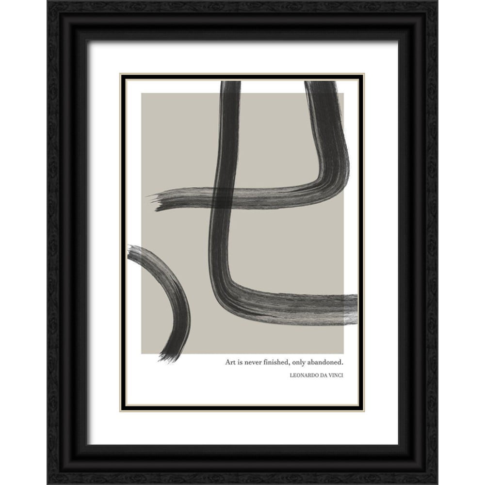 Ratcliffe, Tiffany 14x18 Black Ornate Wood Framed with Double Matting Museum Art Print Titled ...