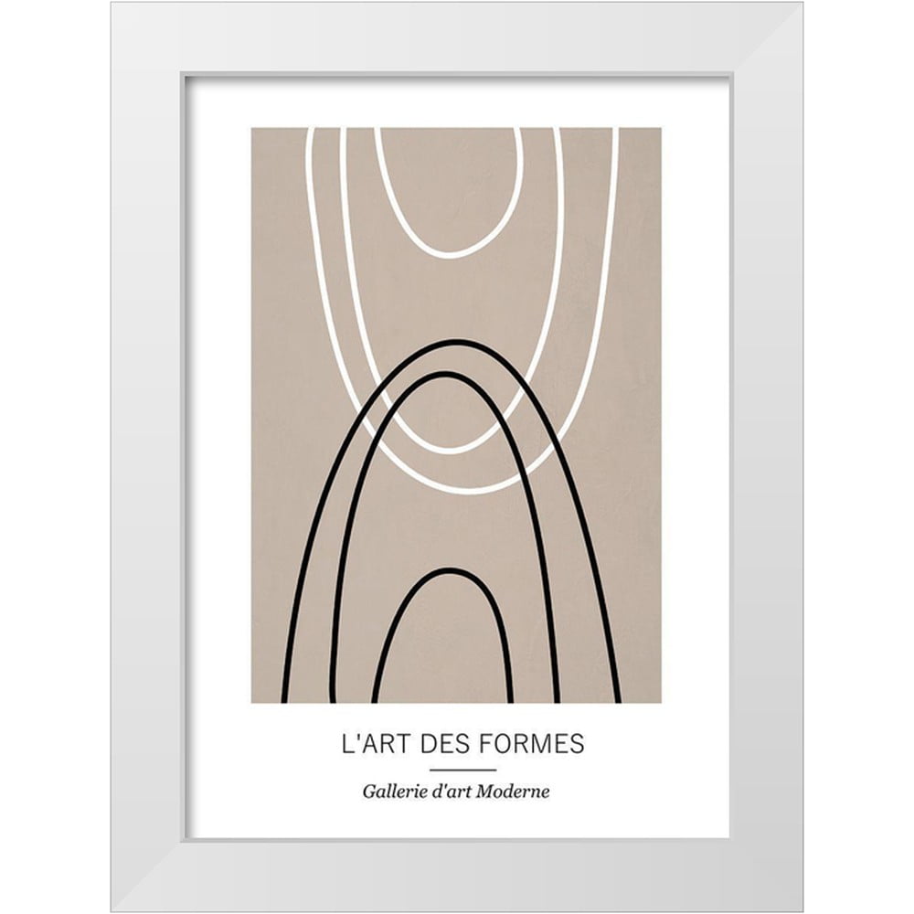 Ratcliffe, Tiffany 14x18 White Modern Wood Framed Museum Art Print Titled - Formes - Walmart.com
