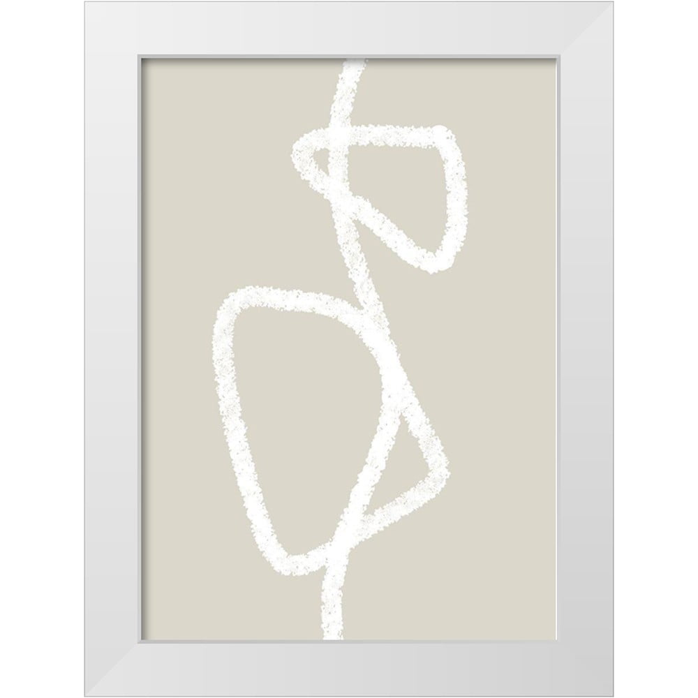 Ratcliffe, Tiffany 14x18 White Modern Wood Framed Museum Art Print Titled - Interlock No.2 ...