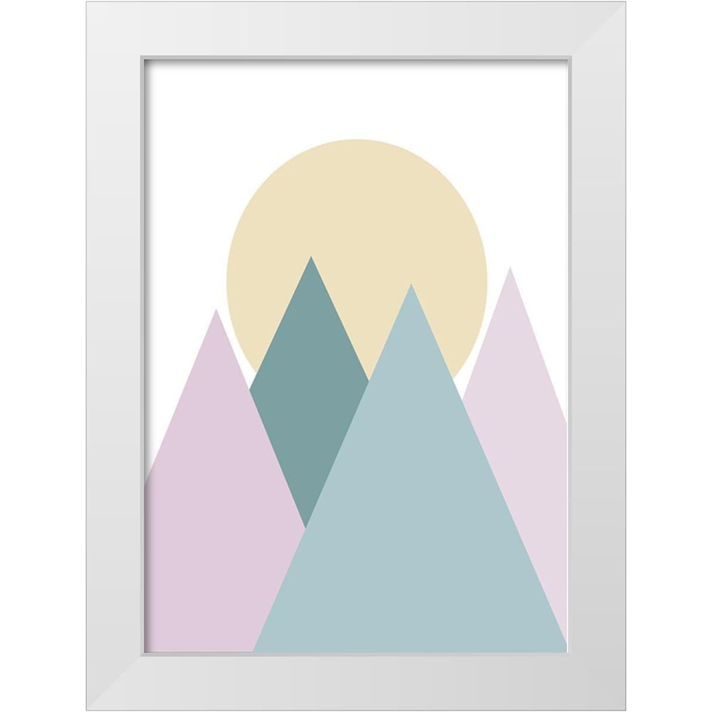 Ratcliffe, Tiffany 14x18 White Modern Wood Framed Museum Art Print Titled - Pastel Sunset ...