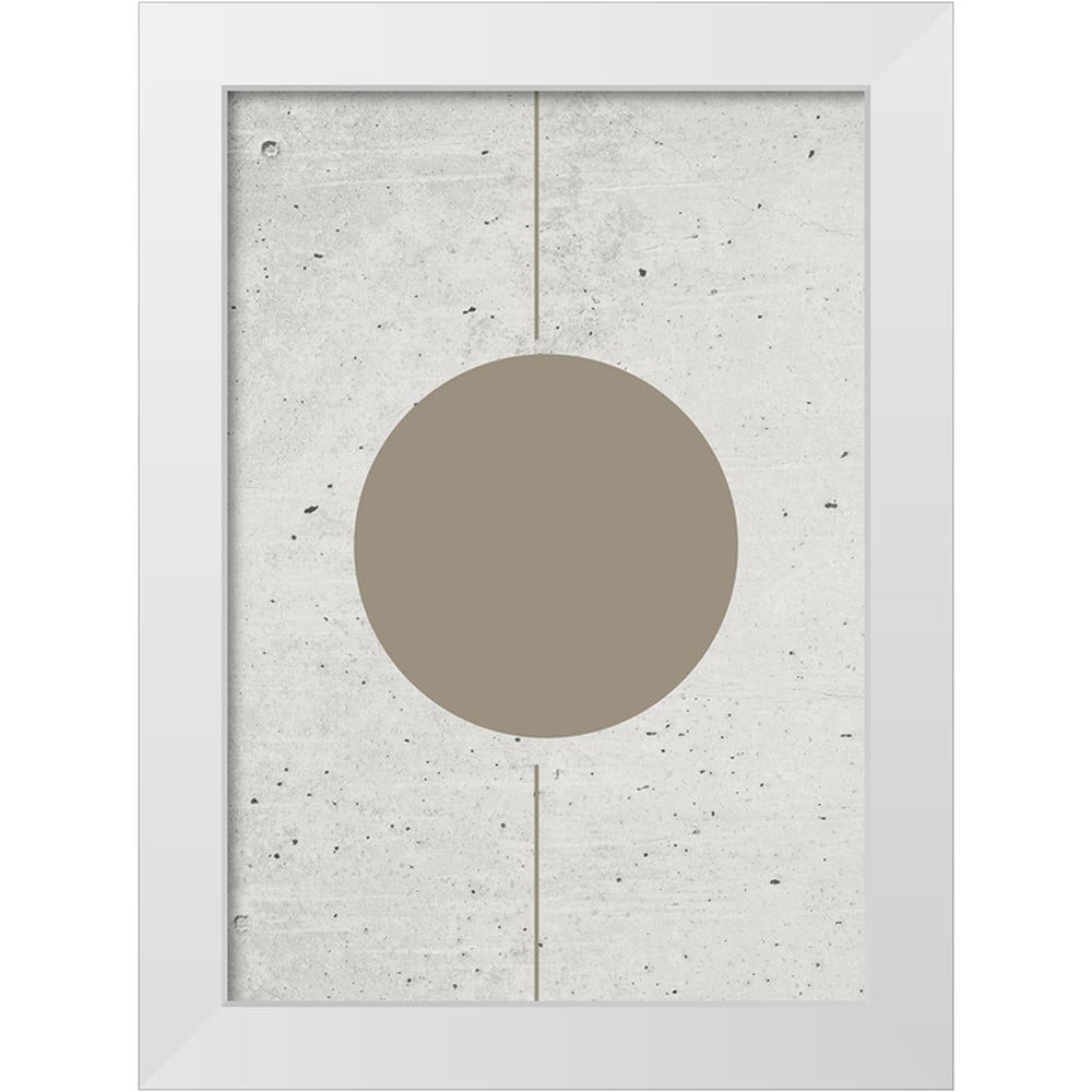Ratcliffe, Tiffany 24x32 White Modern Wood Framed Museum Art Print Titled - Concrete Shapes No.2 ...