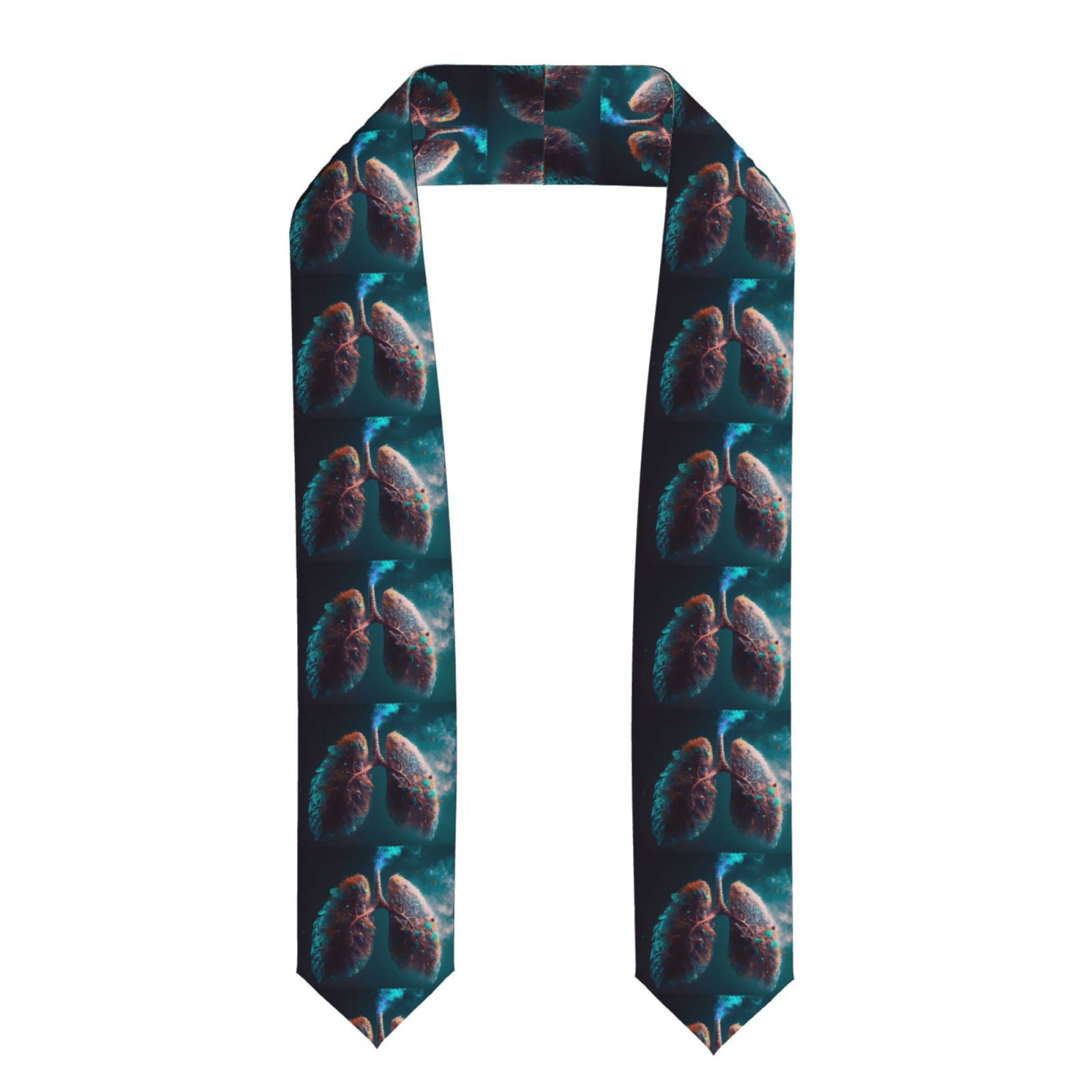 Rateoe Abstract Botanical Heart Pattern Graduation Shawl Stole ...