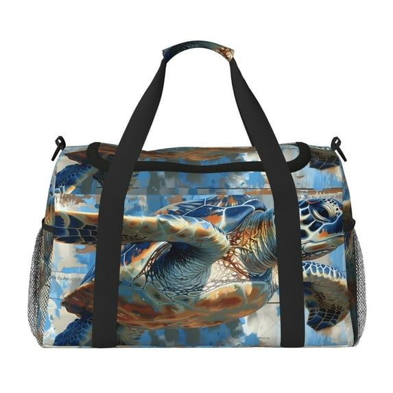 Rateoe Abstract Sea Turtle Pattern Gym Bag for Women, Duffle Bag for ...