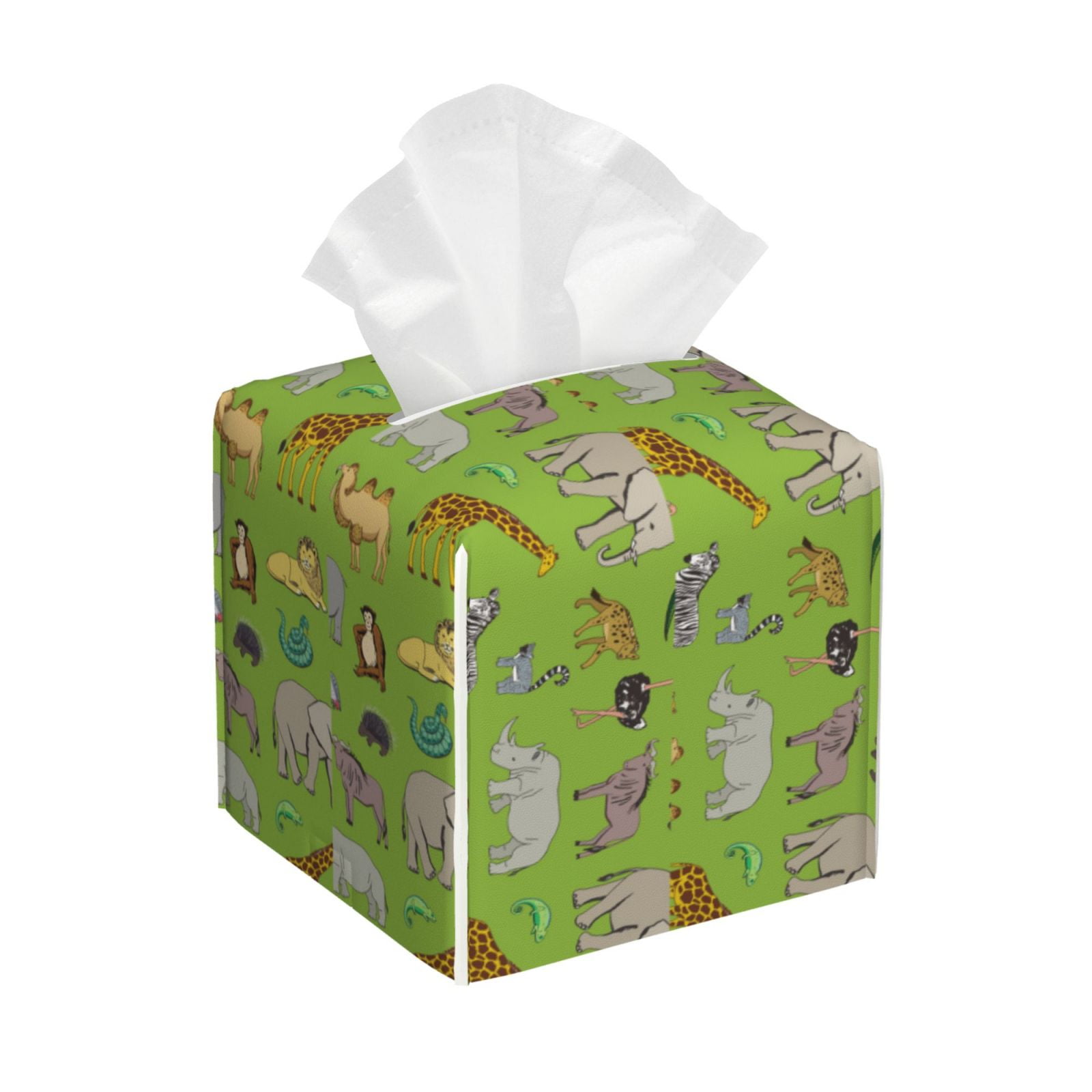 Rateoe African Animals 1 Pattern Tissue Box Cover, Modern Square ...