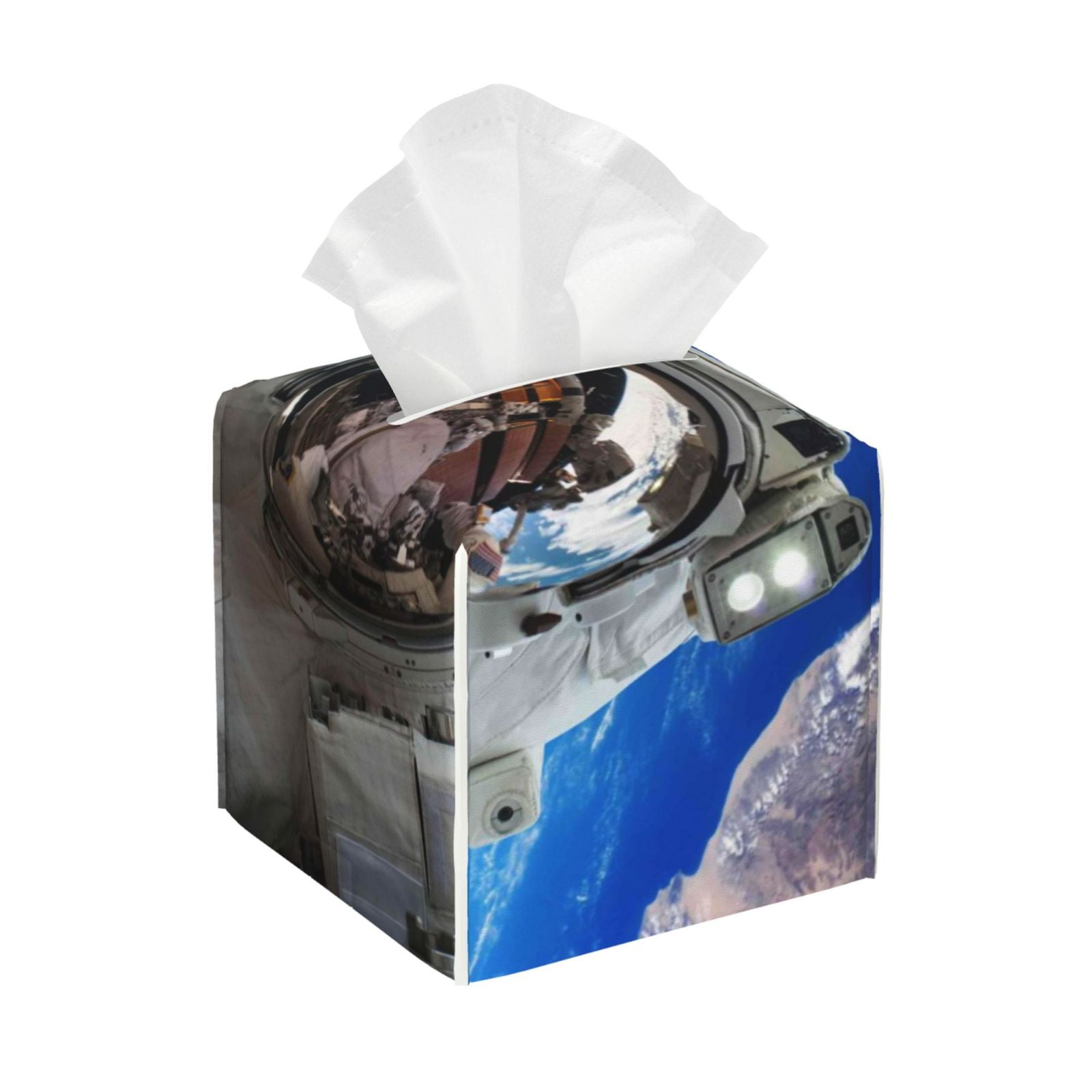 Rateoe Astronaut in Outer Space Pattern Tissue Box Cover, Modern Square ...