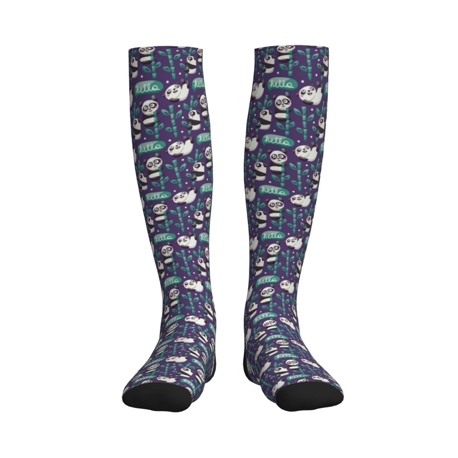Rateoe Bamboo Panda Compression Socks for Women and Men 20-30mmHg ...