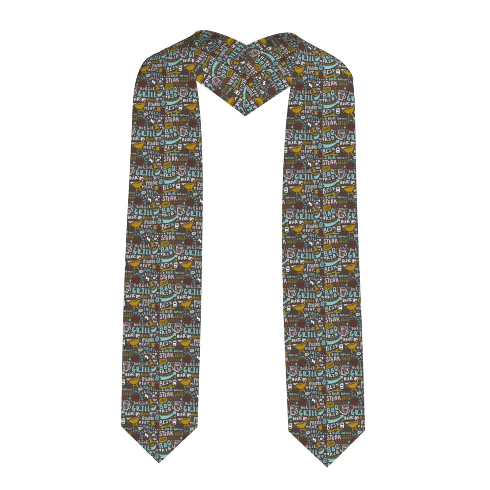 Rateoe Barbeque Pattern Graduation Shawl Stole – Elegant Stole for ...