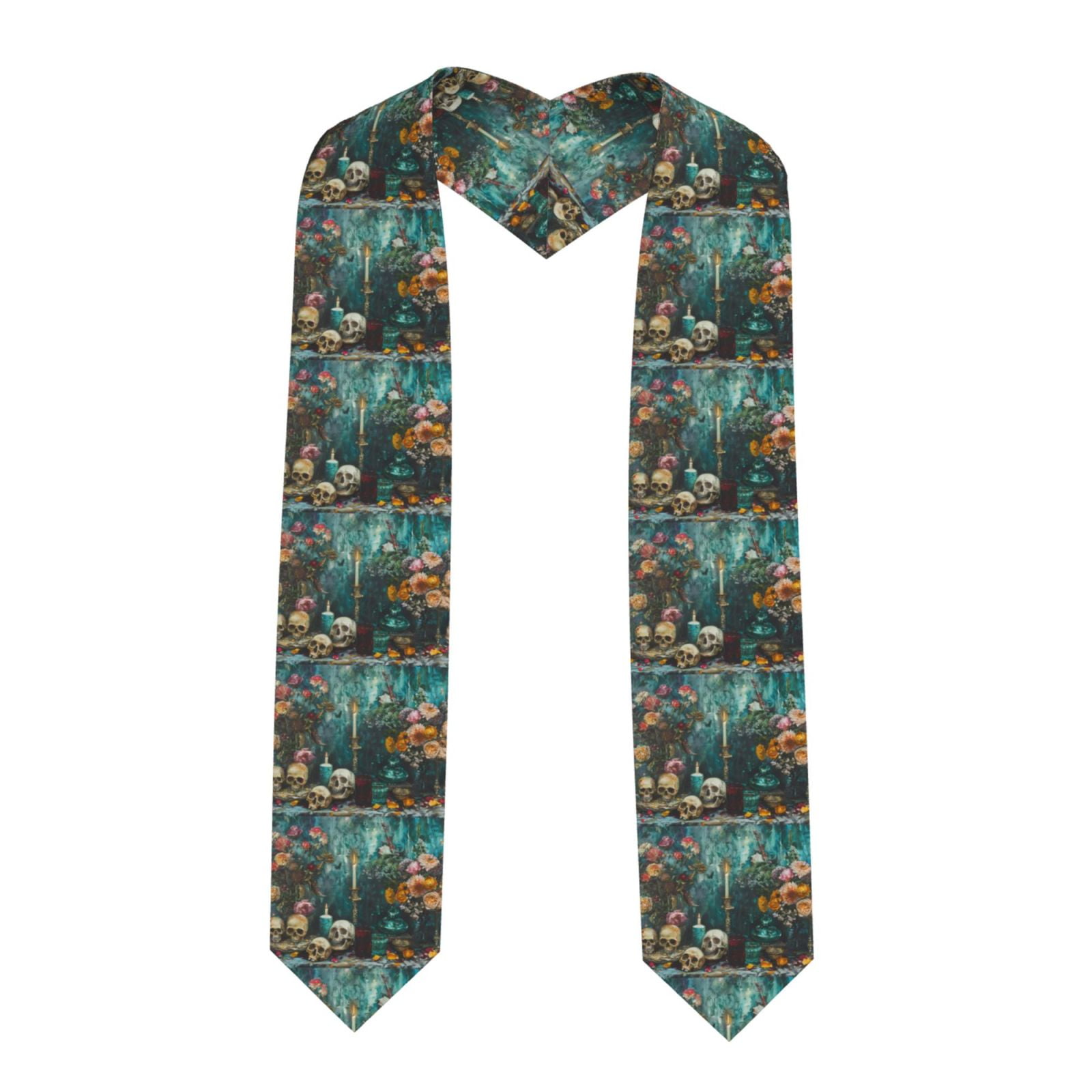 Rateoe Baroque Floral Still Life Pattern Graduation Shawl Stole ...