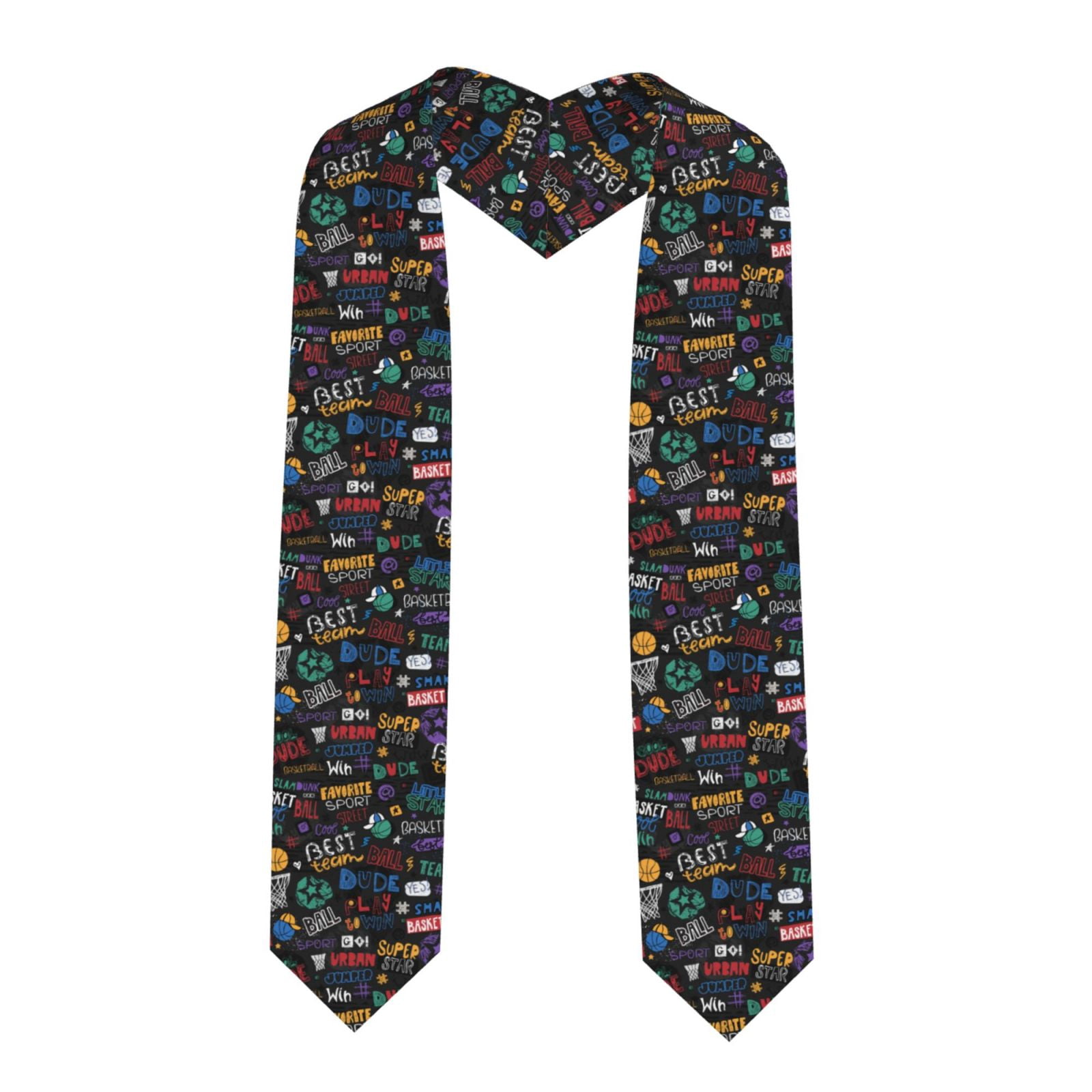 Rateoe Basketball Pattern Graduation Shawl Stole – Elegant Stole for ...