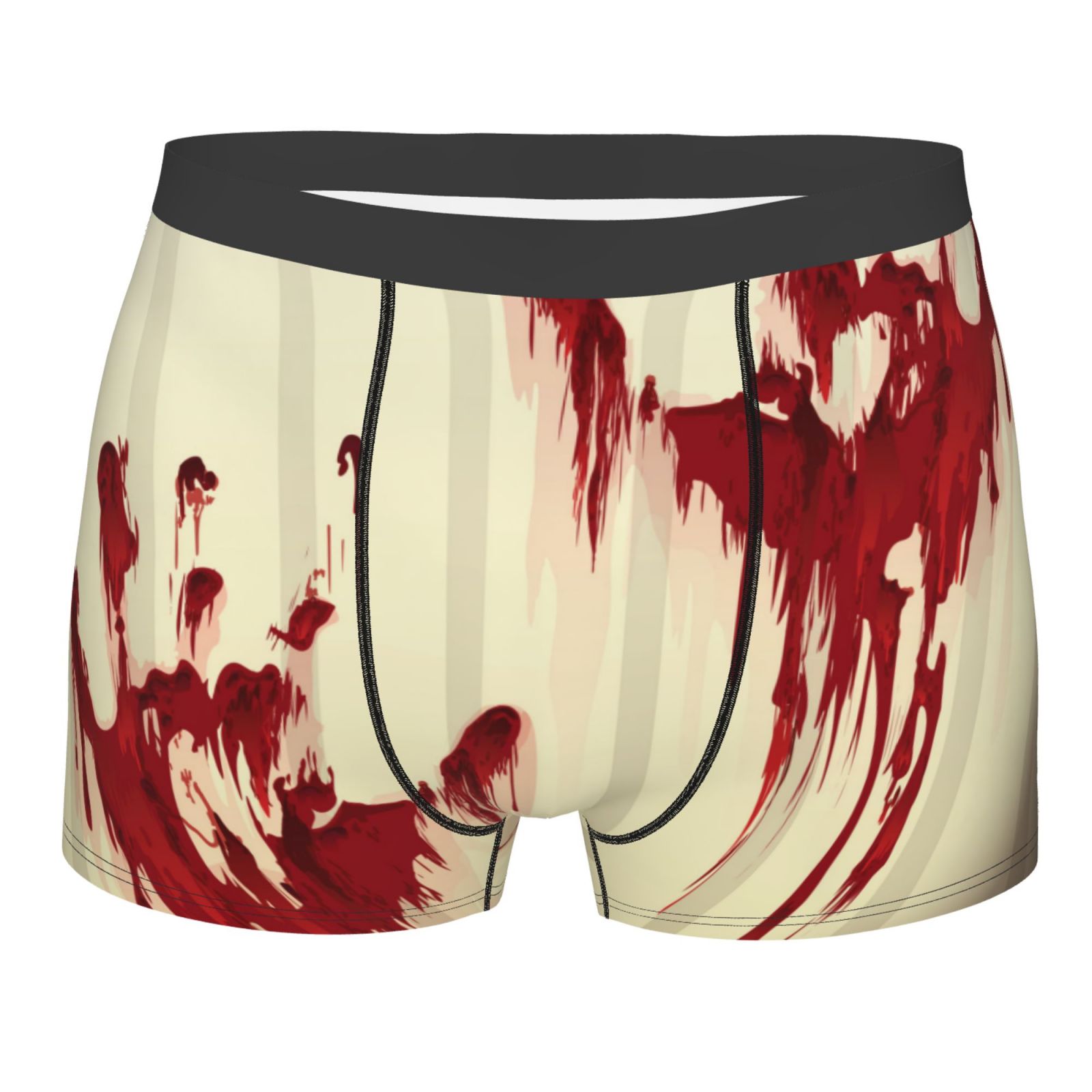 Rateoe Bloody Hand1 Mens Boxer Briefs Poly Spandex Performance Boxer ...
