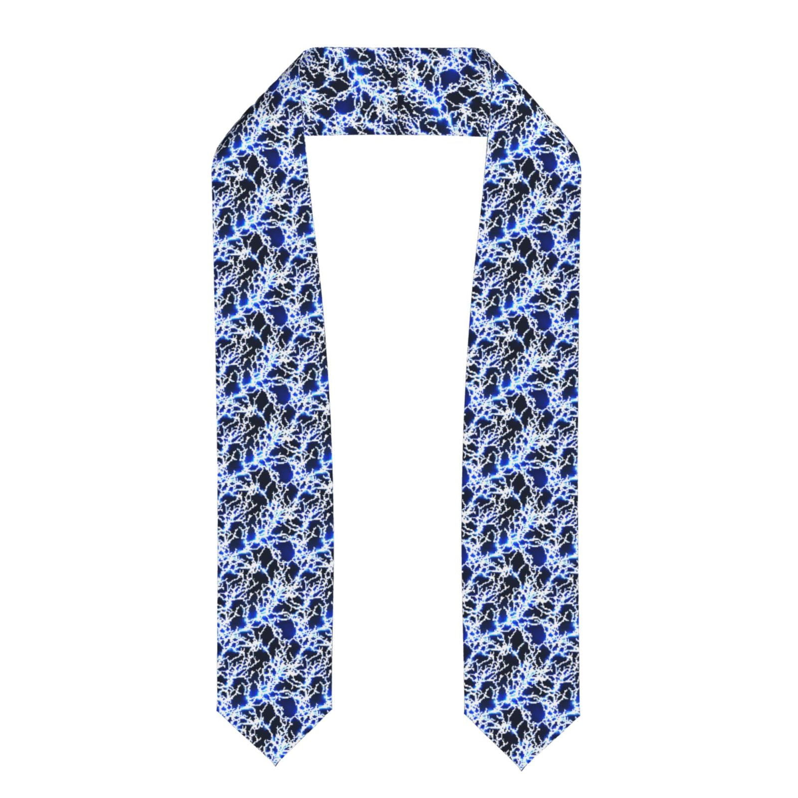Rateoe Blue Lightning2 Pattern Graduation Shawl Stole – Elegant Stole ...
