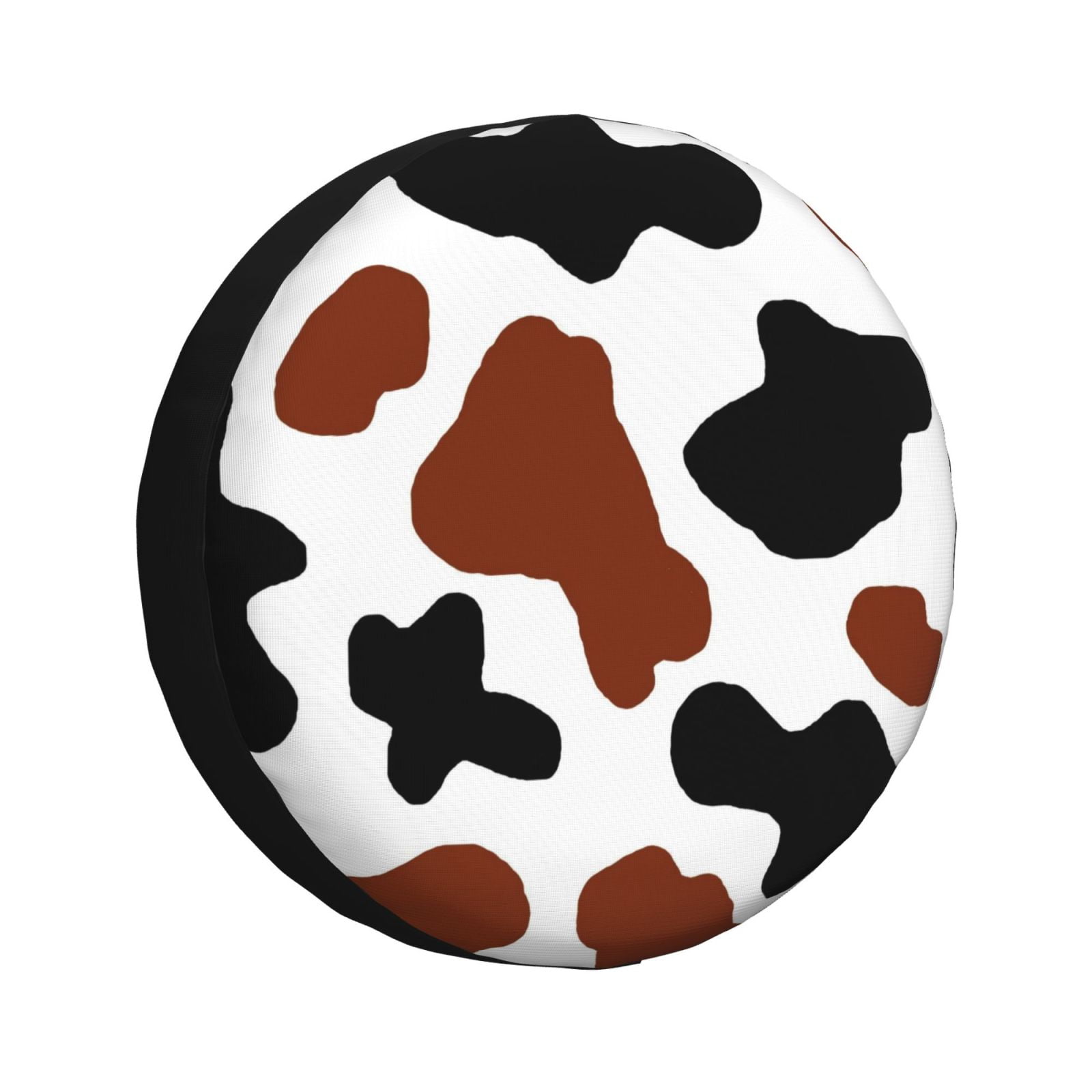 Rateoe Brown Black Cow Pattern Tire Cover Wheel Protectors Weatherproof ...