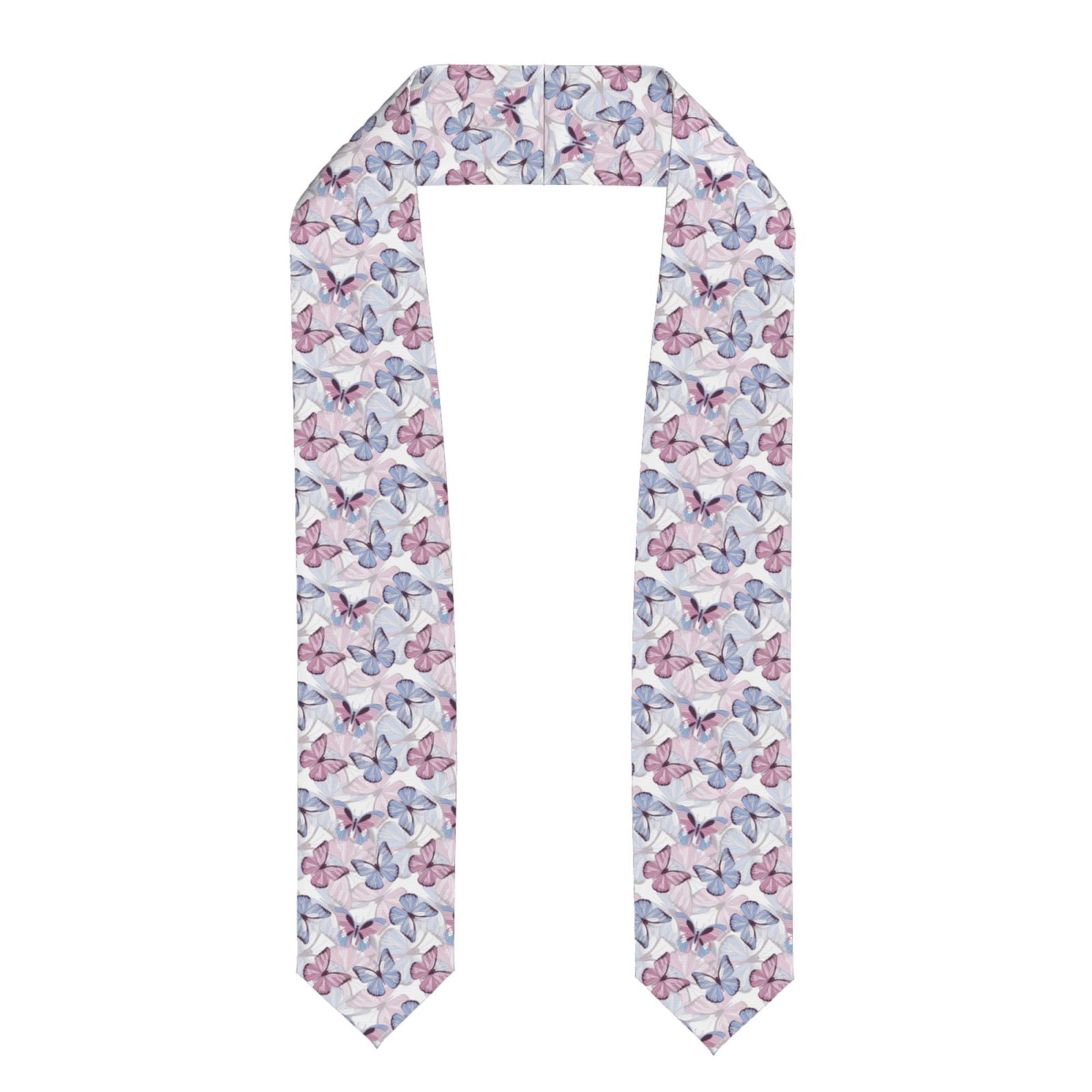 Rateoe Butterflies in Pastel Pattern Graduation Shawl Stole – Elegant ...