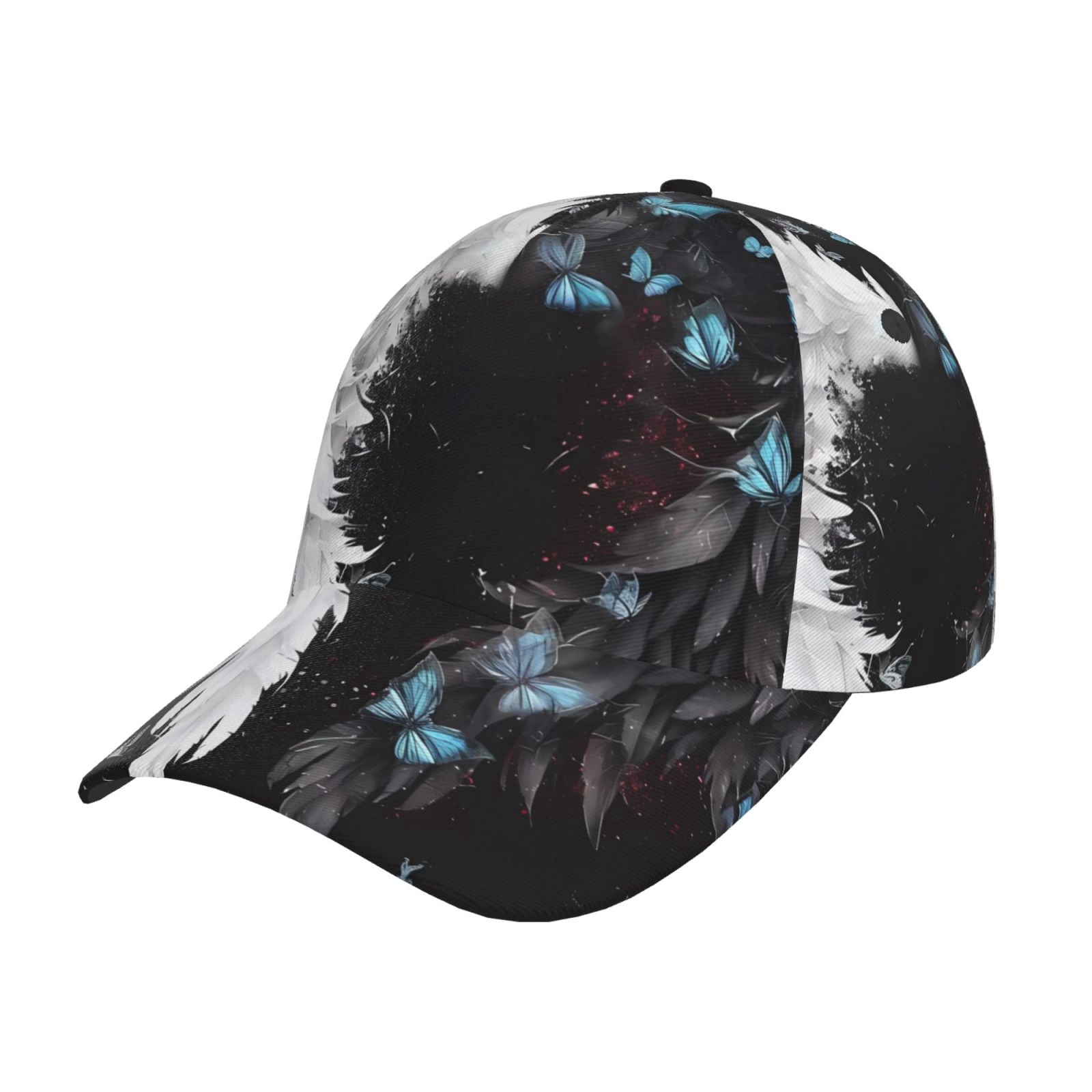 Rateoe Butterfly Angel Wings Art Pattern Men’s Baseball Cap ...