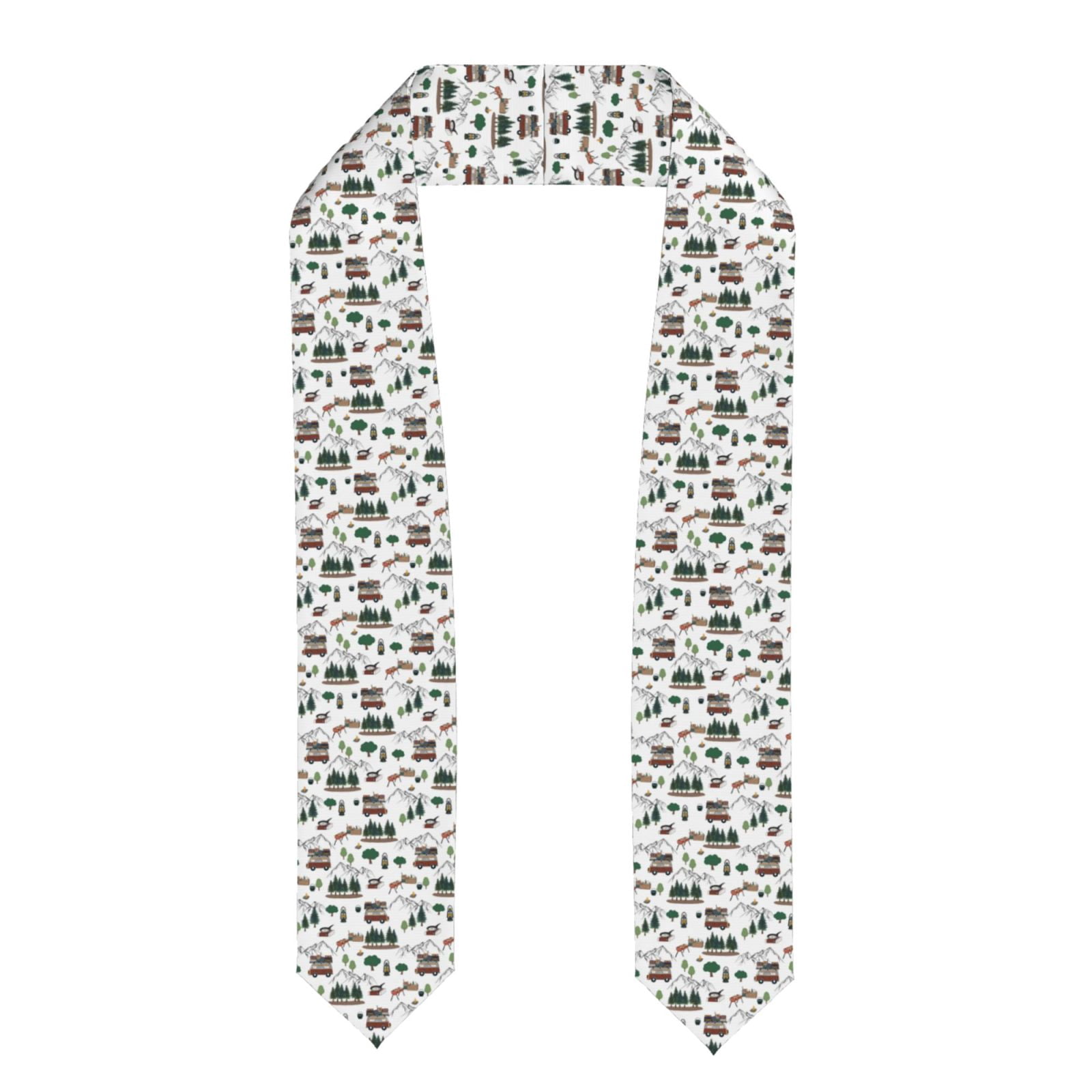 Rateoe Camping Caravan 2 Pattern Graduation Shawl Stole – Elegant Stole ...
