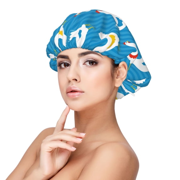 Rateoe Cartoon Chicken Pattern Silk Satin Hair Bonnet for Sleeping ...
