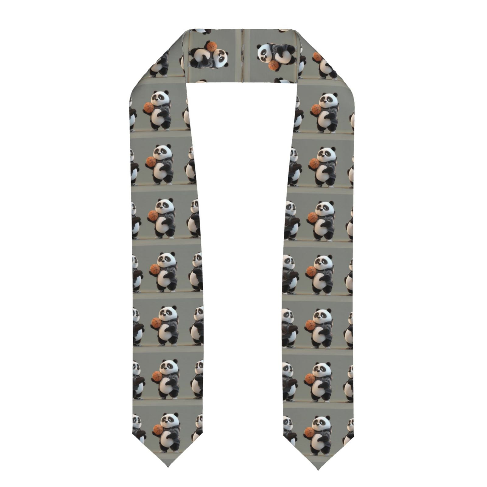 Rateoe Cartoon Pandas Basketball Pattern Graduation Shawl Stole ...
