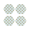 Rateoe Cartoon Sea Turtle Drawing Drink Coasters Set of 4 Leather ...