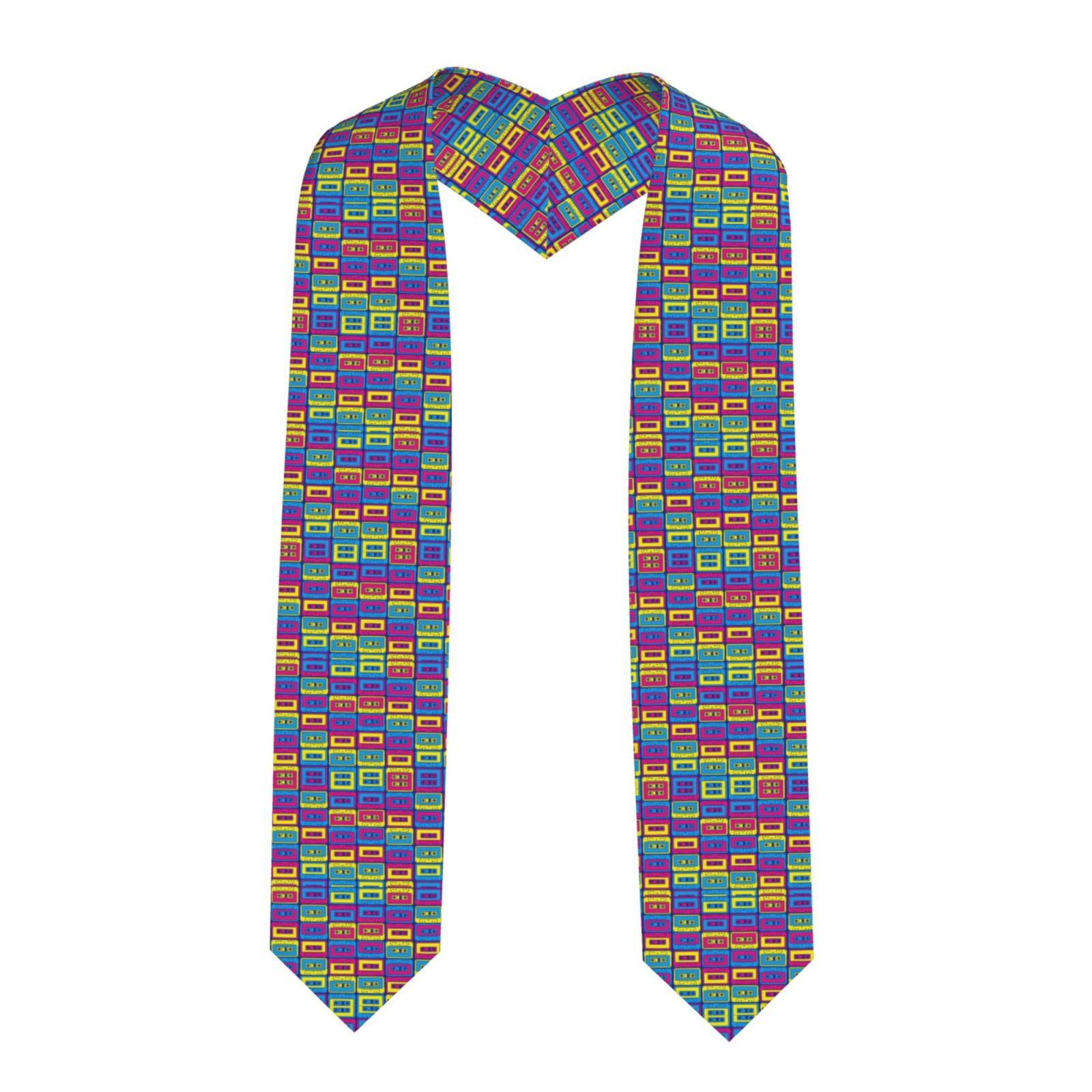Rateoe Cassette Tapes Pattern Graduation Shawl Stole – Elegant Stole ...