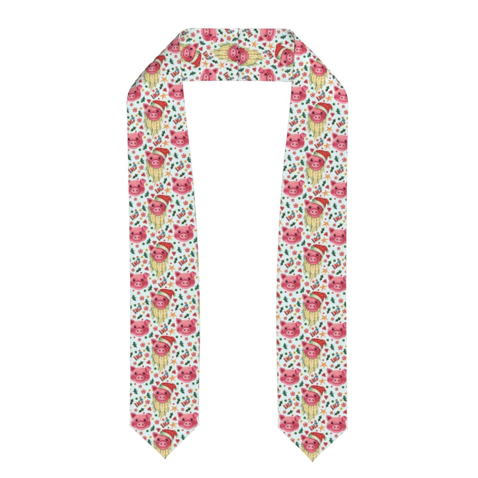 Rateoe Christmas Cute Pigs Pattern Graduation Shawl Stole – Elegant ...